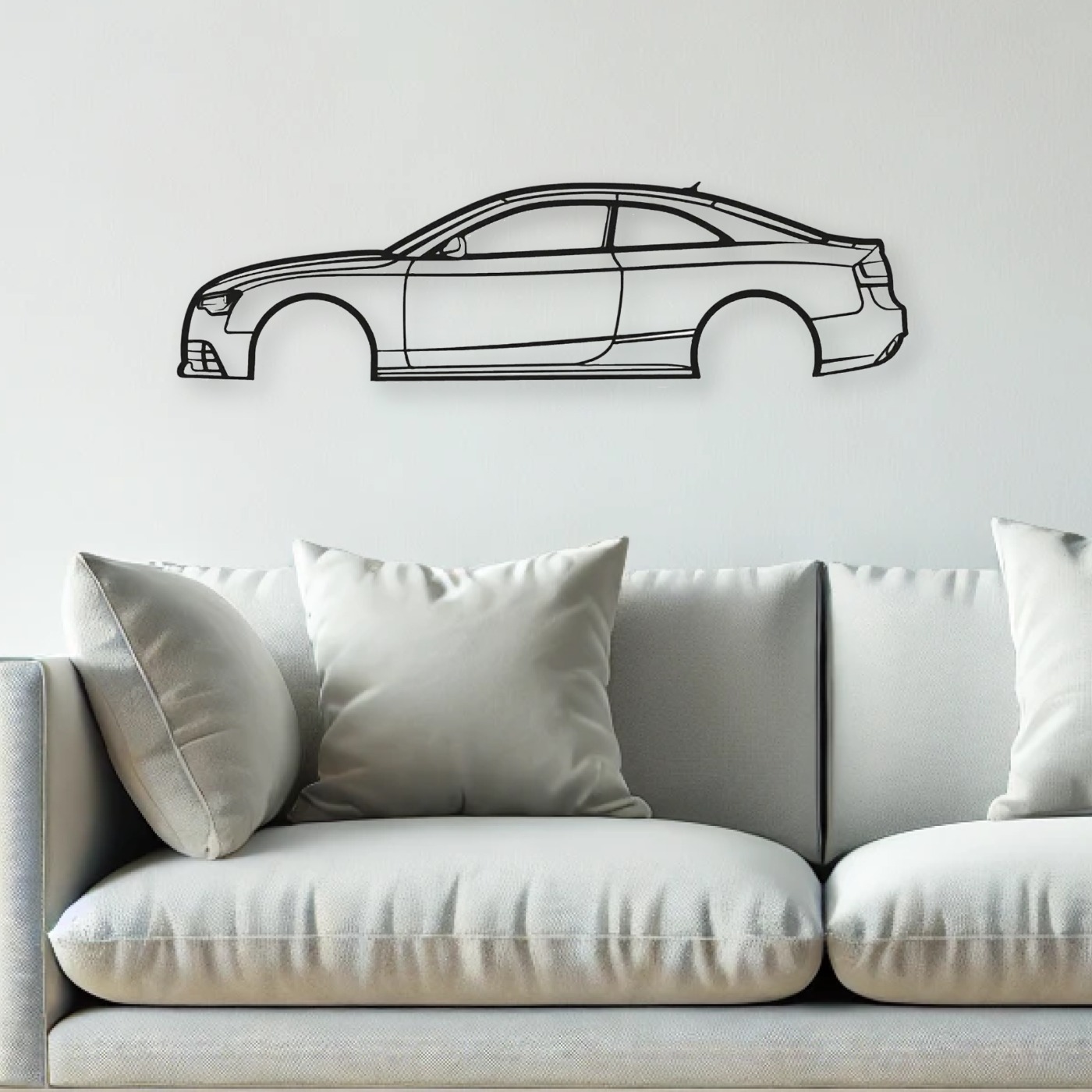 Buy Audi RS5 Coupe 2014 Metal Car Wall Art | The India Decor