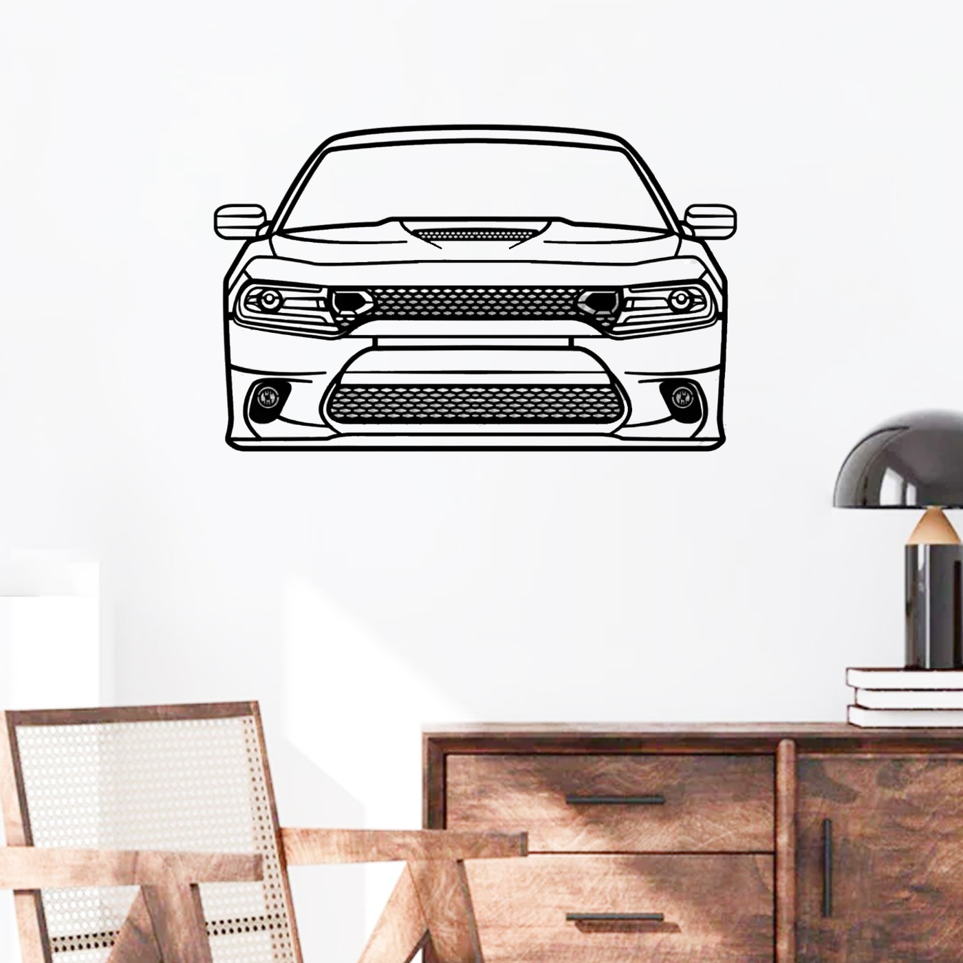 Buy 2019 Charger Front View Metal Wall Art | The India Decor