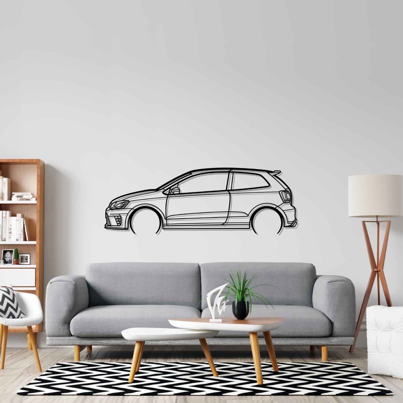 Buy Polo R WRC Detailed Metal Wall Art | The India Decor