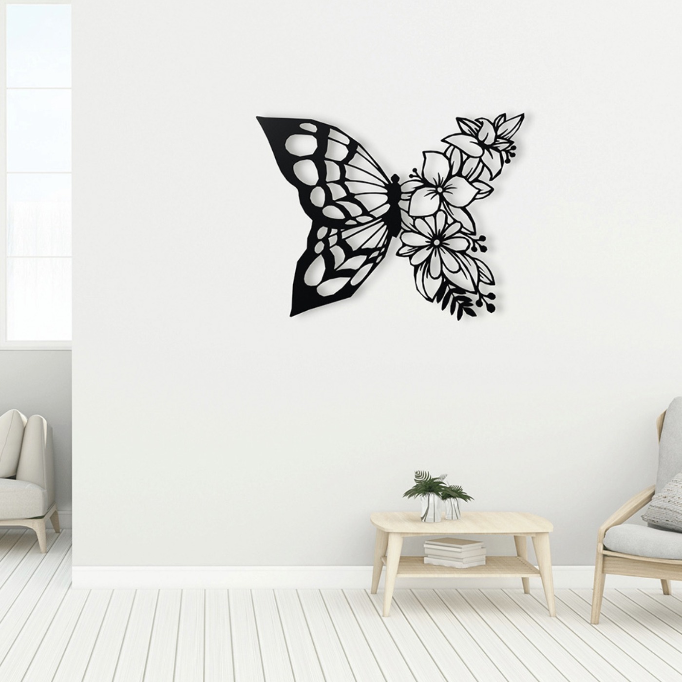 Butterfly Adonis Metal Wall Art - Stylish Home Decor | The India Decor