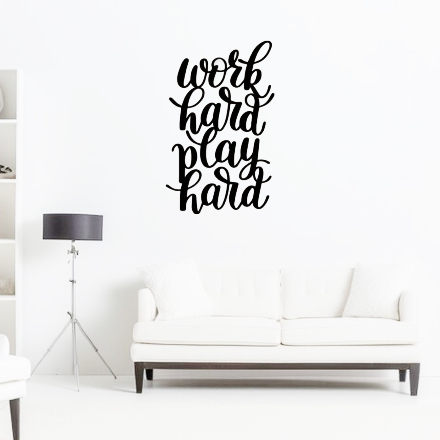Buy Work Hard Play Hard Metal Wall Art | The India Decor