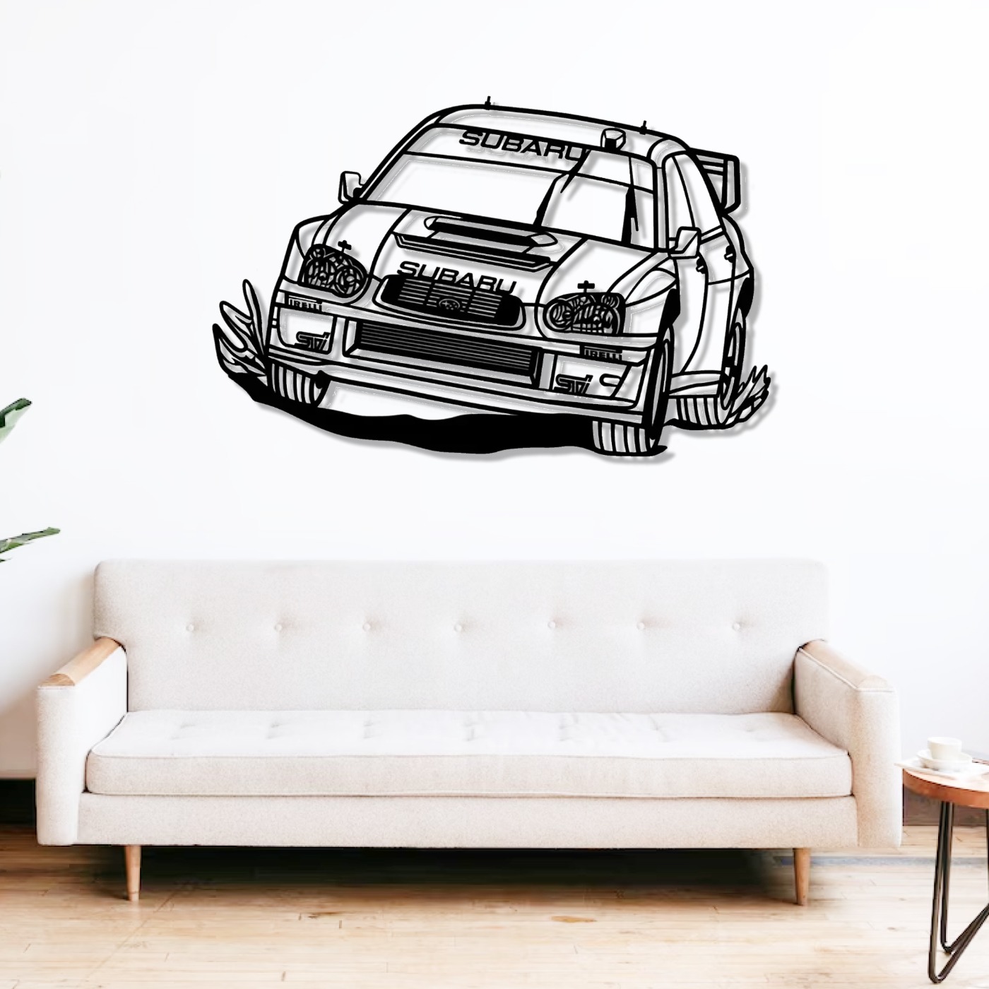 Buy Subaru WRX STI Blobeye WRC Metal Car Wall Art | The India Decor