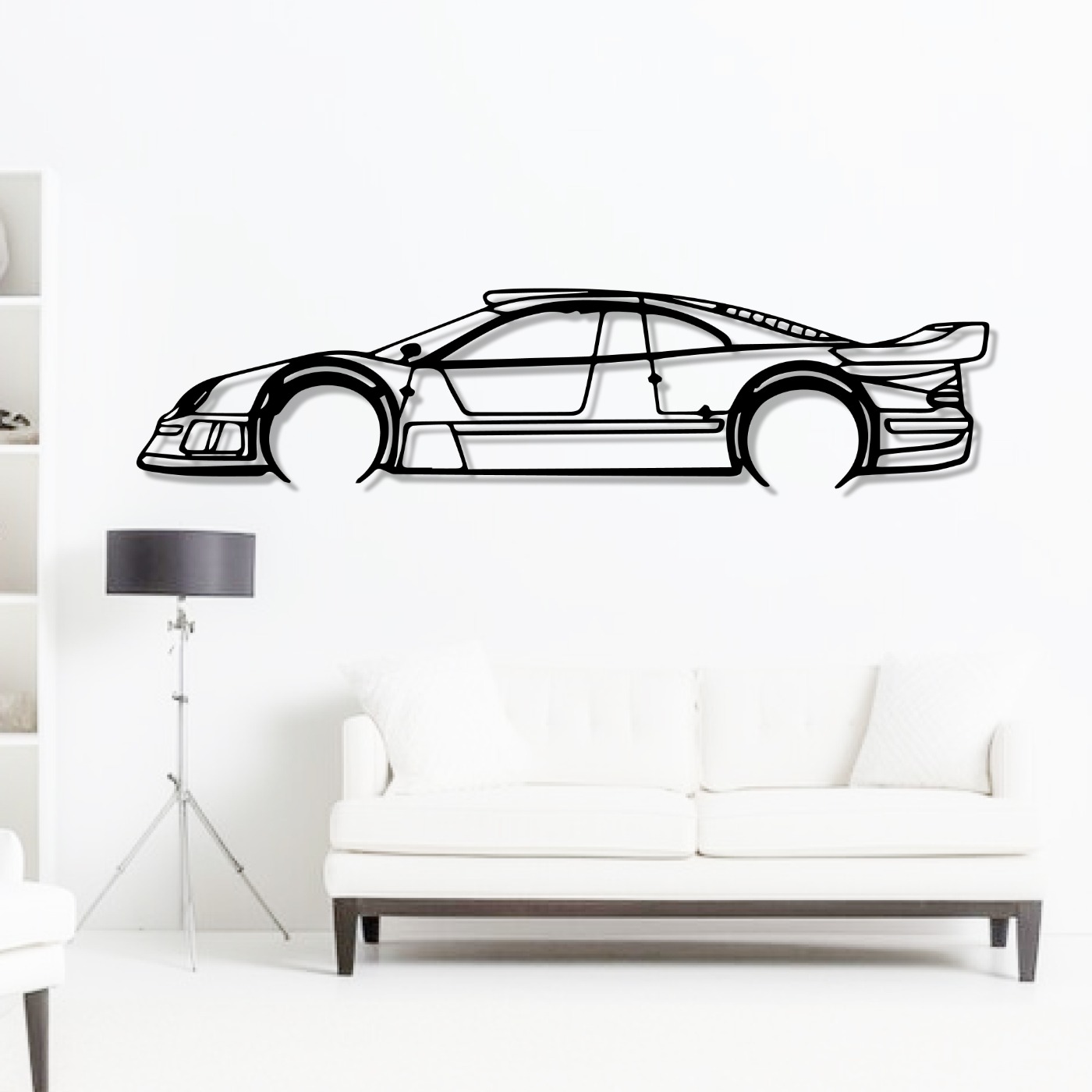 Mercedes CLK GTR Metal Wall Art– Car Decor | The India Decor