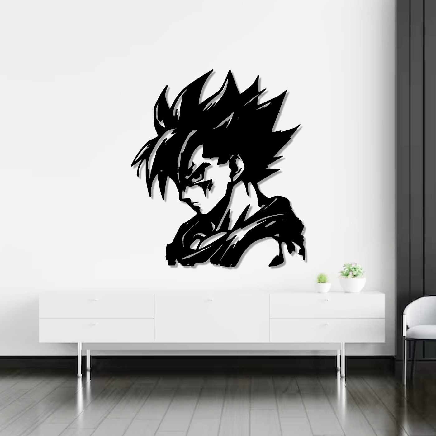 Buy Goku Metal Wall Art – Iconic Anime Decor | The India Decor
