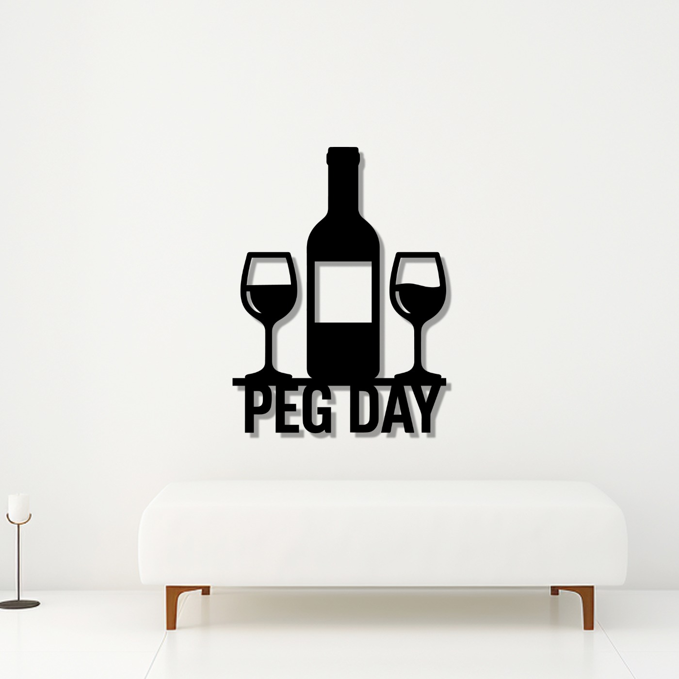 Buy Peg Day Metal Wall Art – Bar Sign Decor | The India Decor