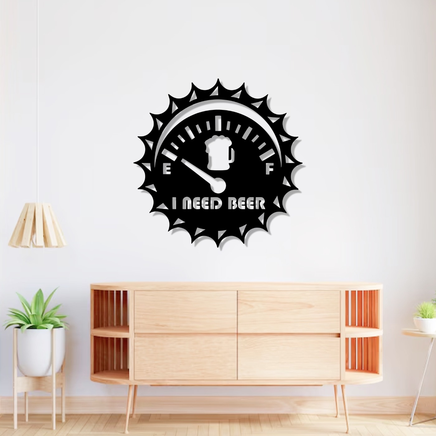 Buy I Need Beer Sign Metal Wall Art | The India Decor