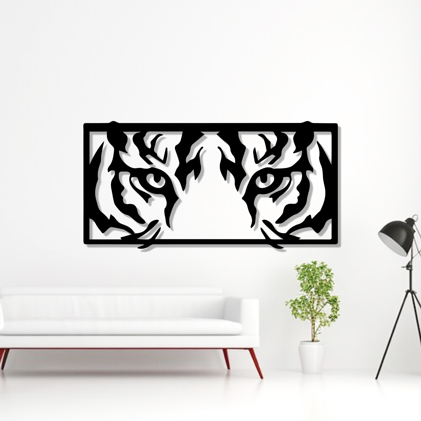 Buy Eye of The Tiger Metal Wall Decor – Animal Decor | The India Decor