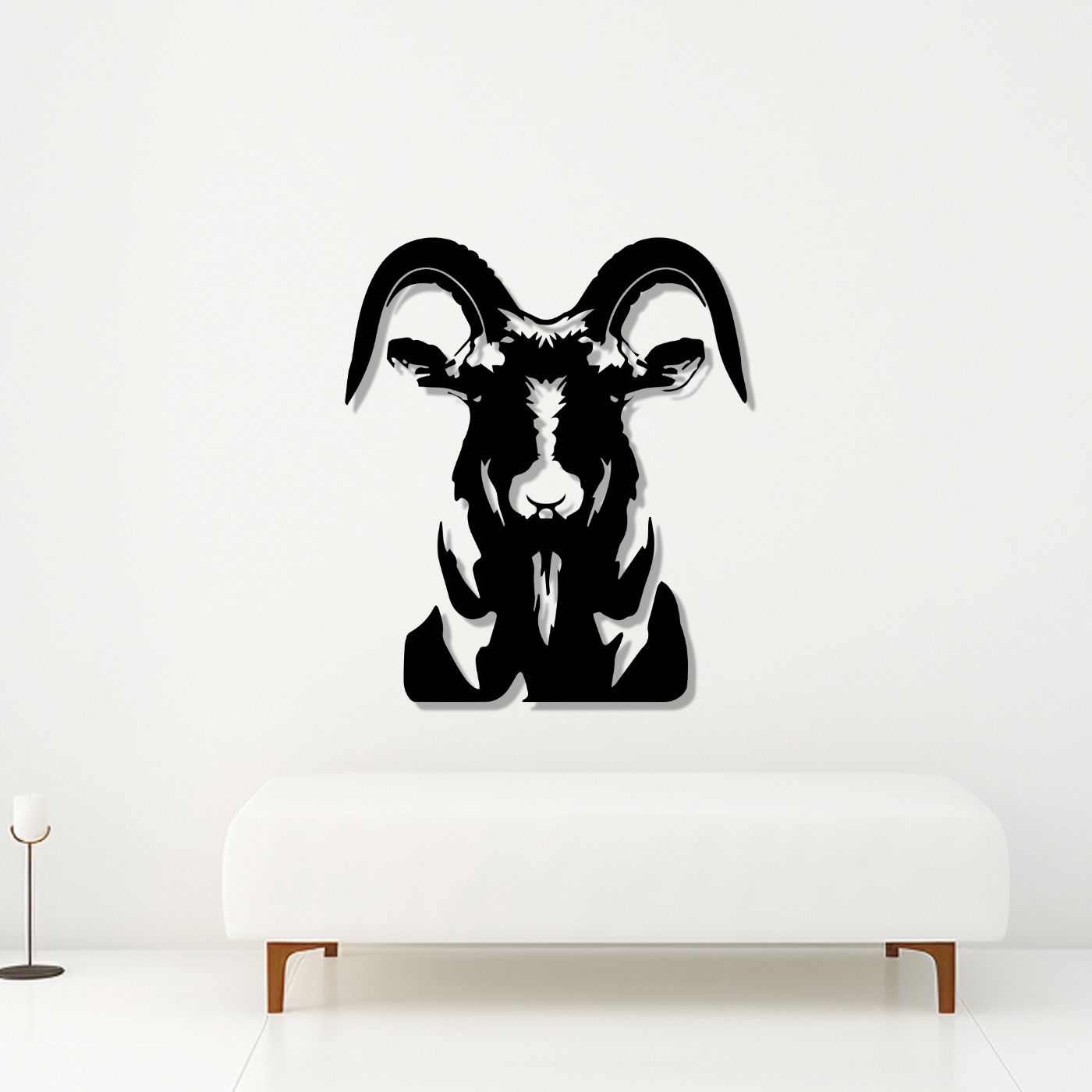 Buy Goat Metal Wall Art – Unique Animal Decor | The India Decor