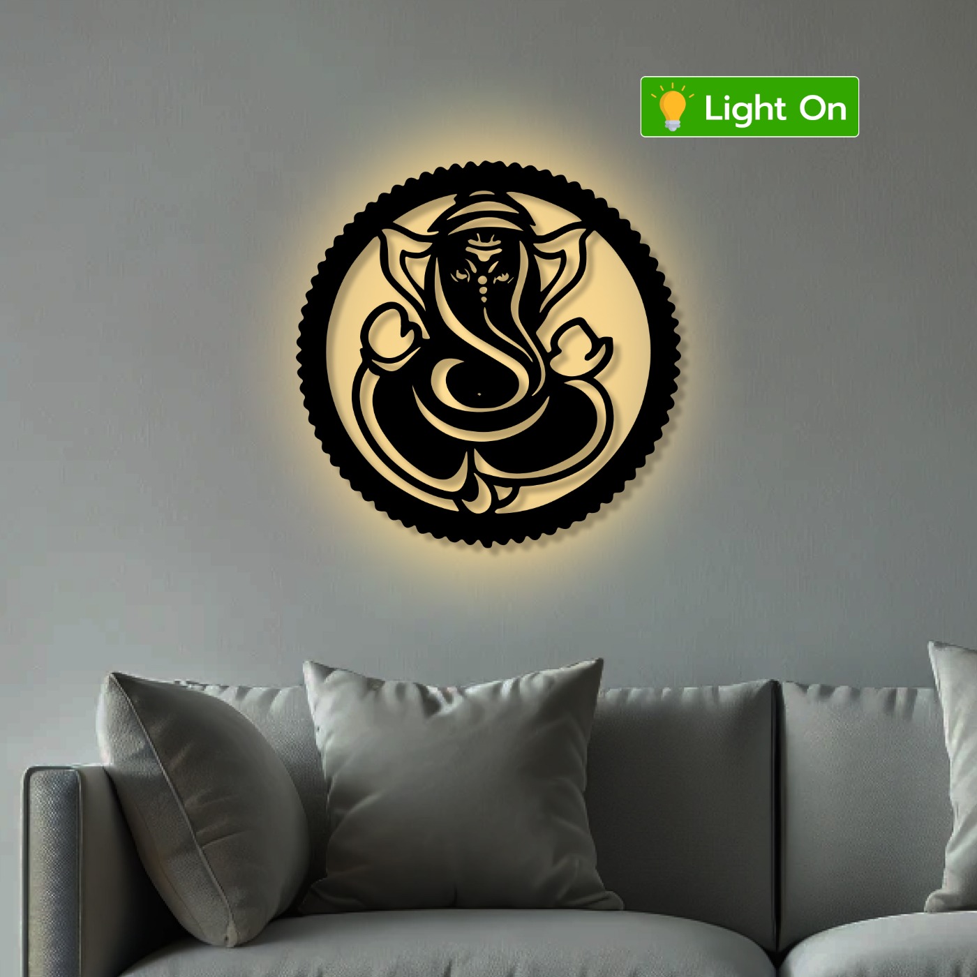 Buy Ganesha Metal Wall Art – Spiritual Decor | The India Decor