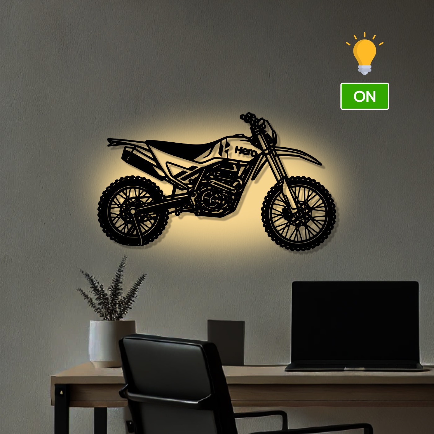 Buy Hero Xpulse Rally Edition Metal Motorcycle Wall Art